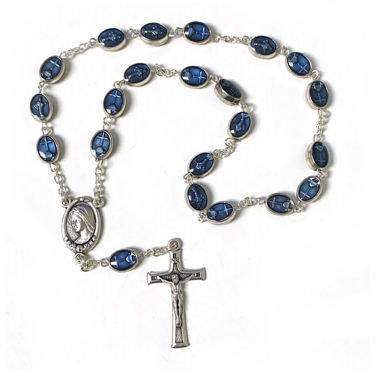 Blue Enamel Peace Chaplet – The Medjugorje Web